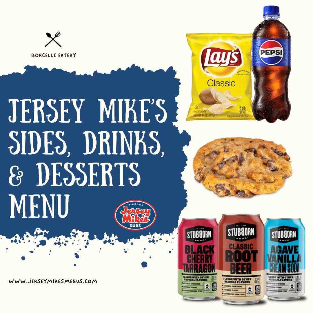Jersey Mike’s Sides, Drinks, & Desserts Menu with Prices